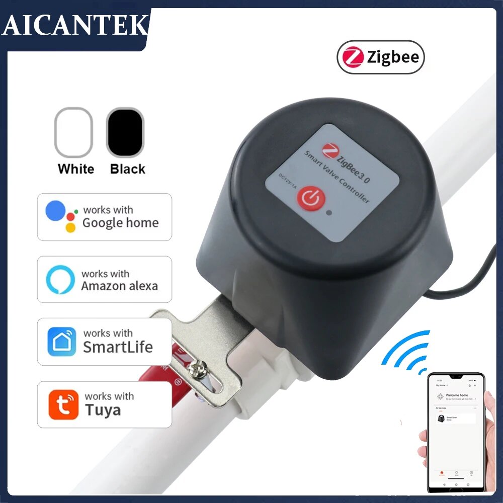 Таймер газовый Zigbee 3.0 EU Black