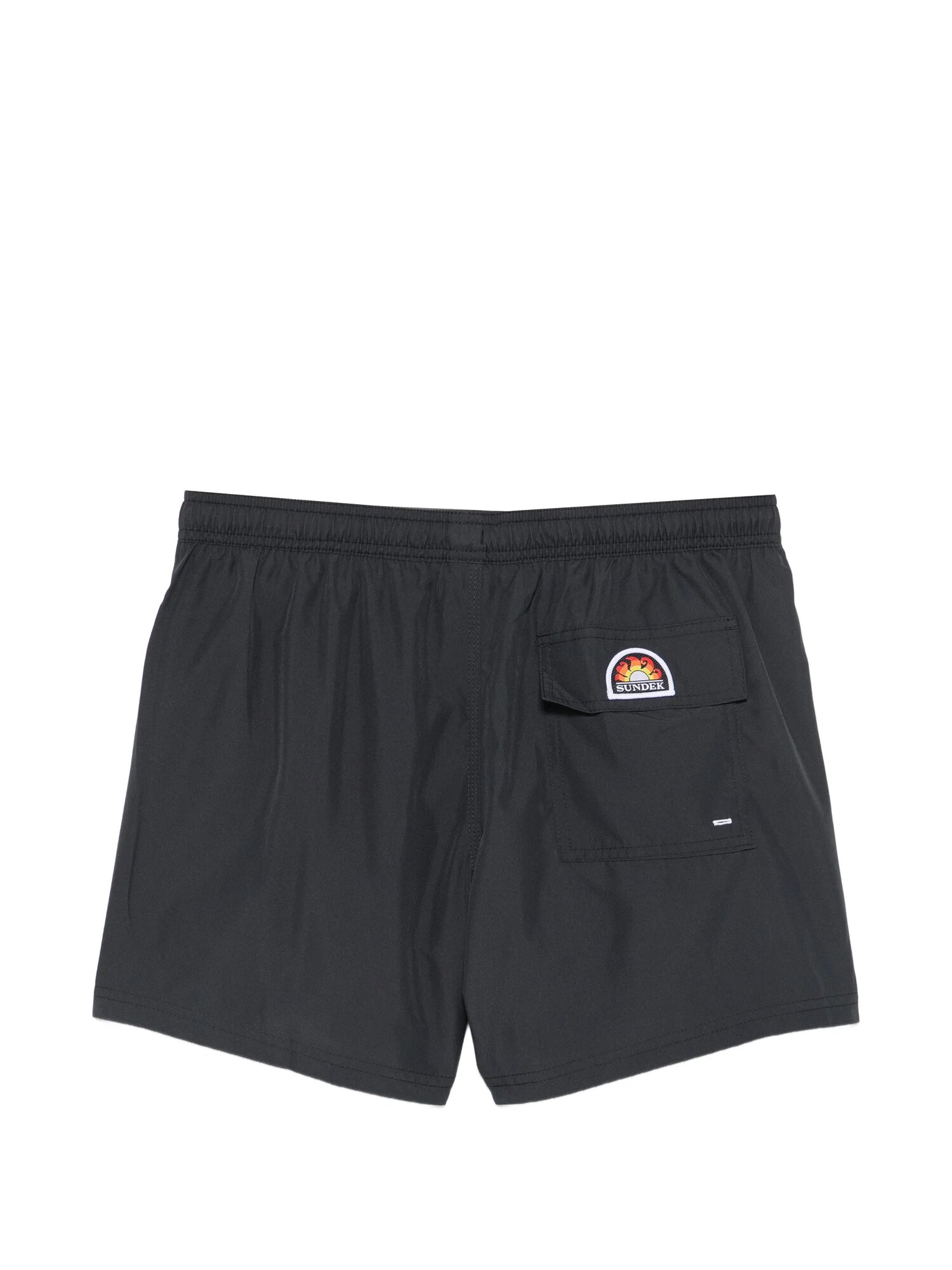 Шорты для плавания SUNDEK Logo-patch swim shorts, размер XL, черный/черный — фото 1