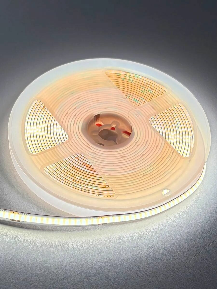 Светодиодная лента S2, COB LED, IP20, 320LED/м, 4100K, 24В, 10Вт/м, 1200Лм/м, 5 метров