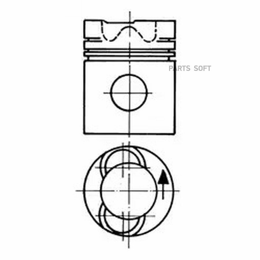 Поршень PISTON RVI 102 от официального дистрибьютора, KOLBENSCHMIDT, артикул 94724700