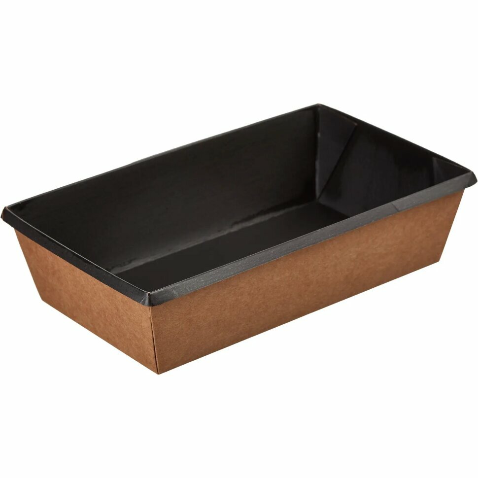 Контейнер бум. OneClick (bottom 800/bBLACK) 800мл, черн, 300шт/кор, 1580327