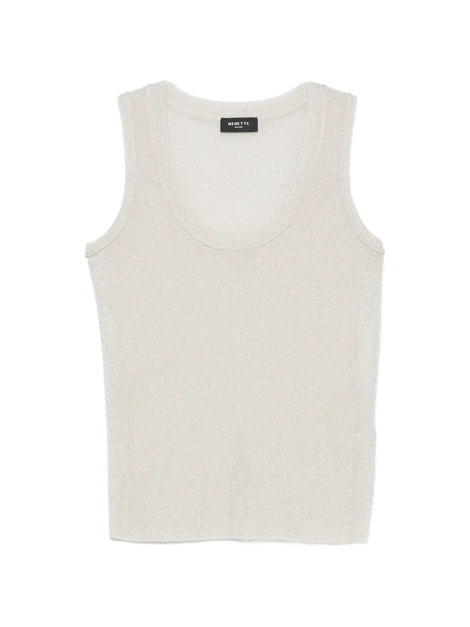 Топ Metallic-effect tank top