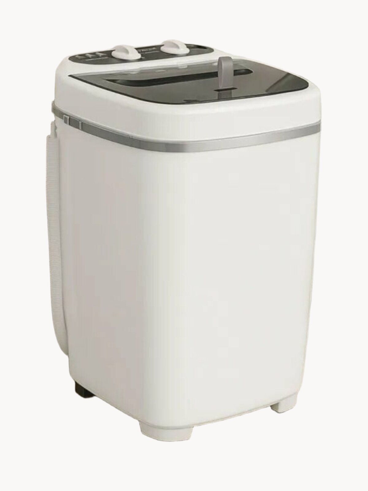 Мини-стиральная машина, портативная вертикальная, вместимость 7,5 кг, белая