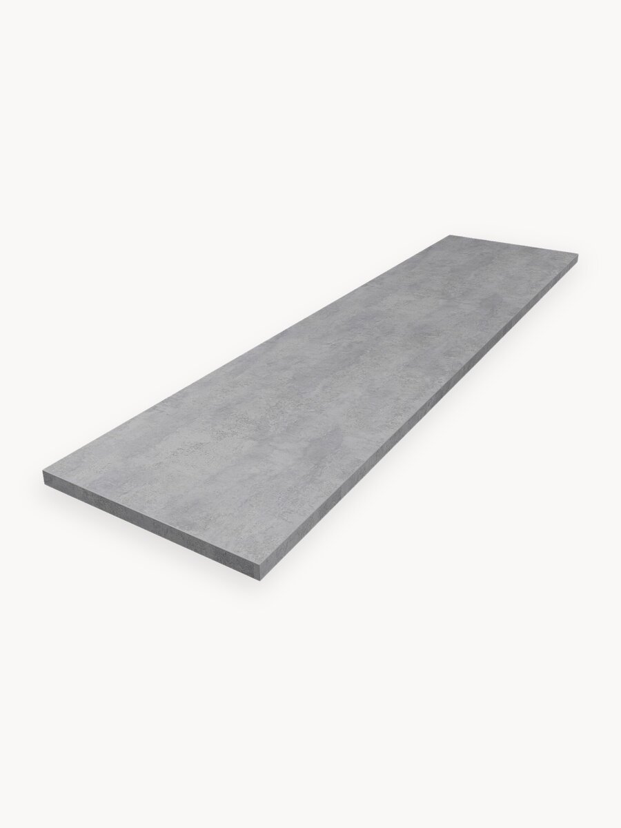 Столешница для кухни Цемент Светлый 2400х600х38 мм в кромке, Slotex