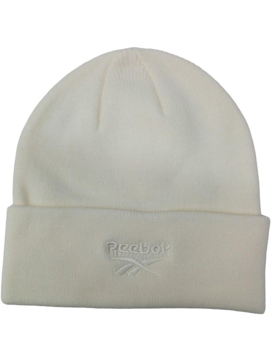 Шапка Reebok Flat Knit Beanie для мальчиков, размер onesize, бежевый
