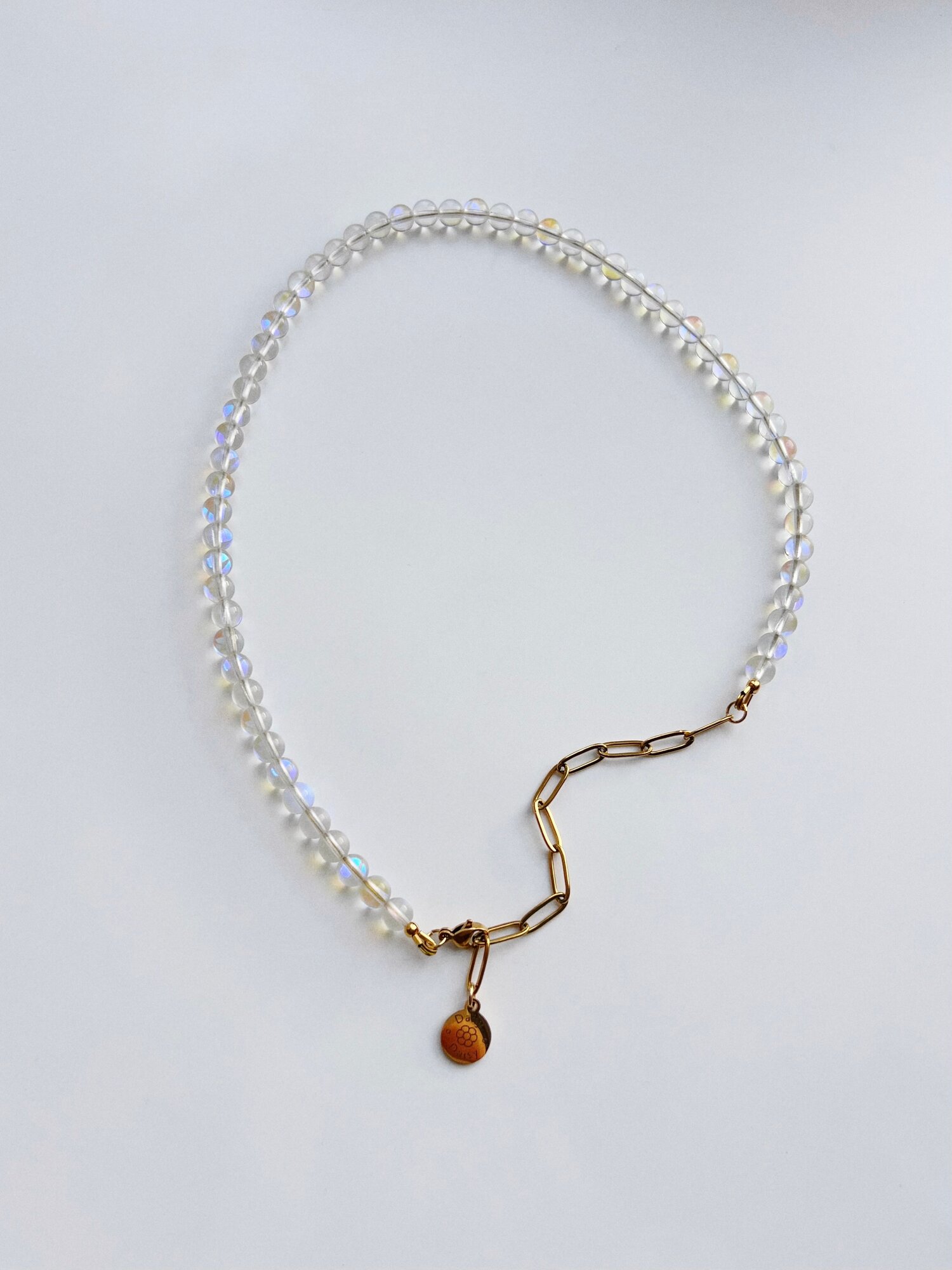 Колье, опал синтетический