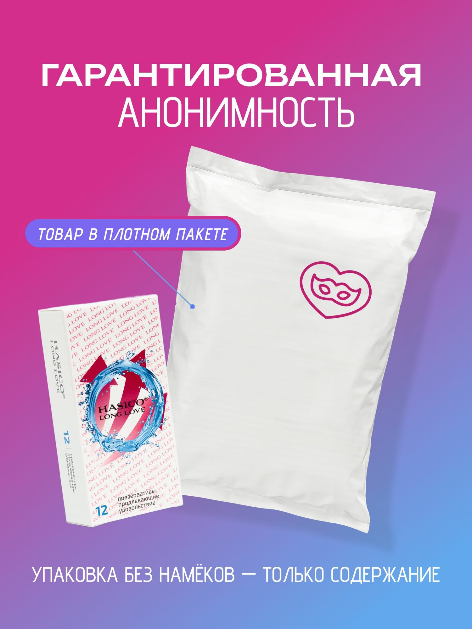 Презервативы HASICO LONGER продлевающие 12 штуки