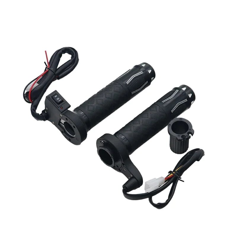 MotoLovee мотоциклетные ручки с подогревом, мотоцикл, квадроцикл, скутер, электрическая ручка 22 мм, 7/8 дюйма, руль, грелка для рук, алюминий, 12 В, Черный