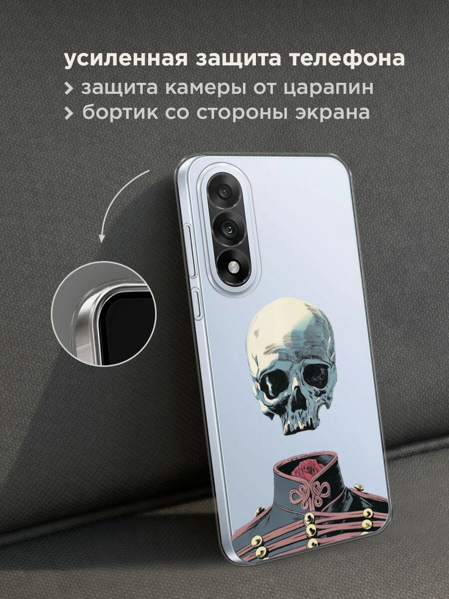 Чехол на OnePlus Nord 5 / Ван Плас Норд 5 с принтом "Гусар", прозрачный — фото 1