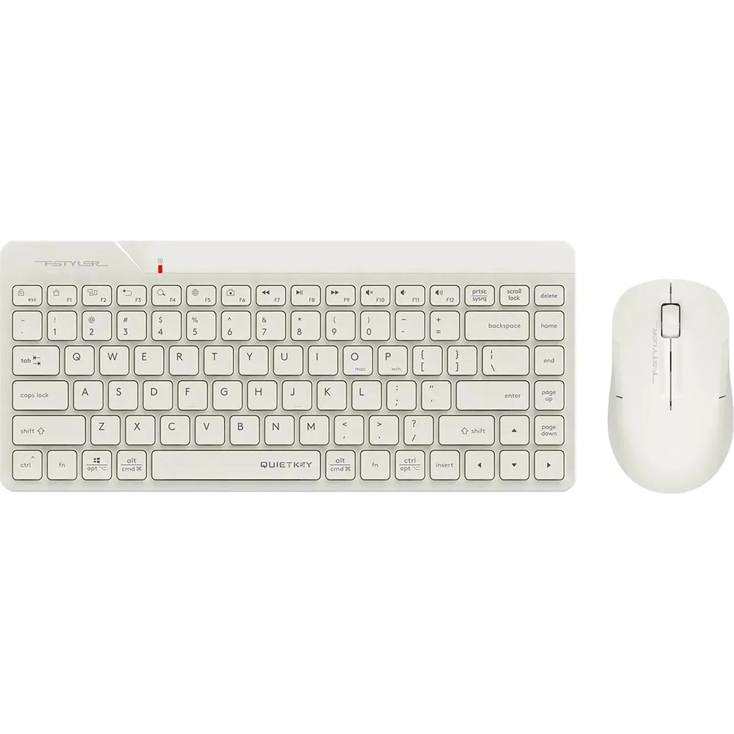 Набор клавиатура+мышь A4Tech Fstyler (FG2200 AIR2 BEIGE)беж. USB беспр. slim