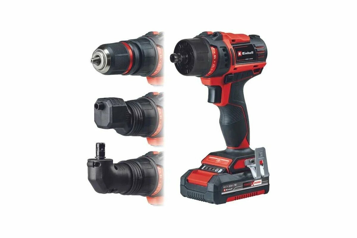 Дрель аккумуляторная Einhell PXC TE-CD 18/45 Li, 45 Нм, Li-Ion, красный