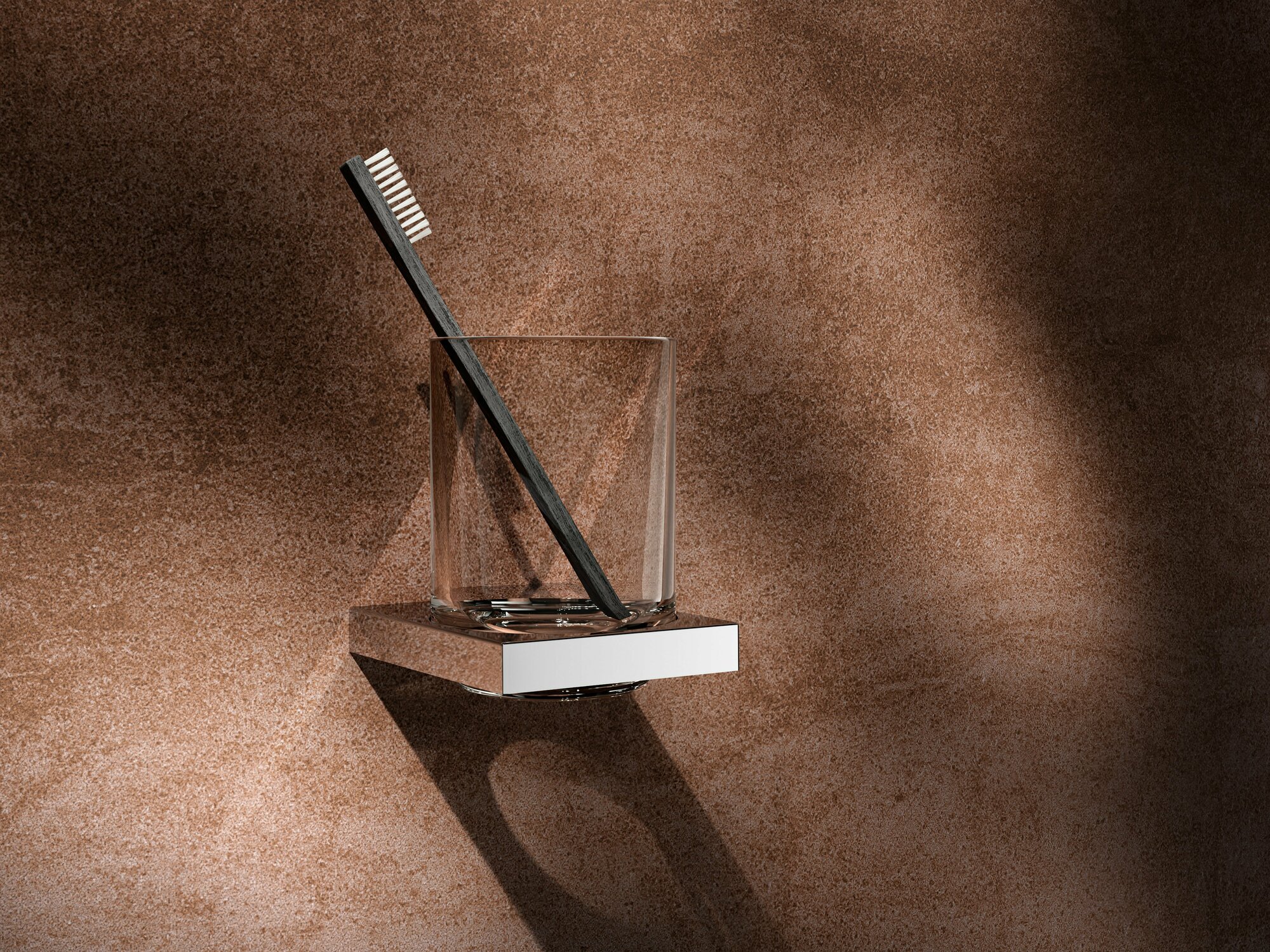 Стакан Keuco 90 Edition 19150019000, с держателем, хром, 11,2х8,6х10,5 см