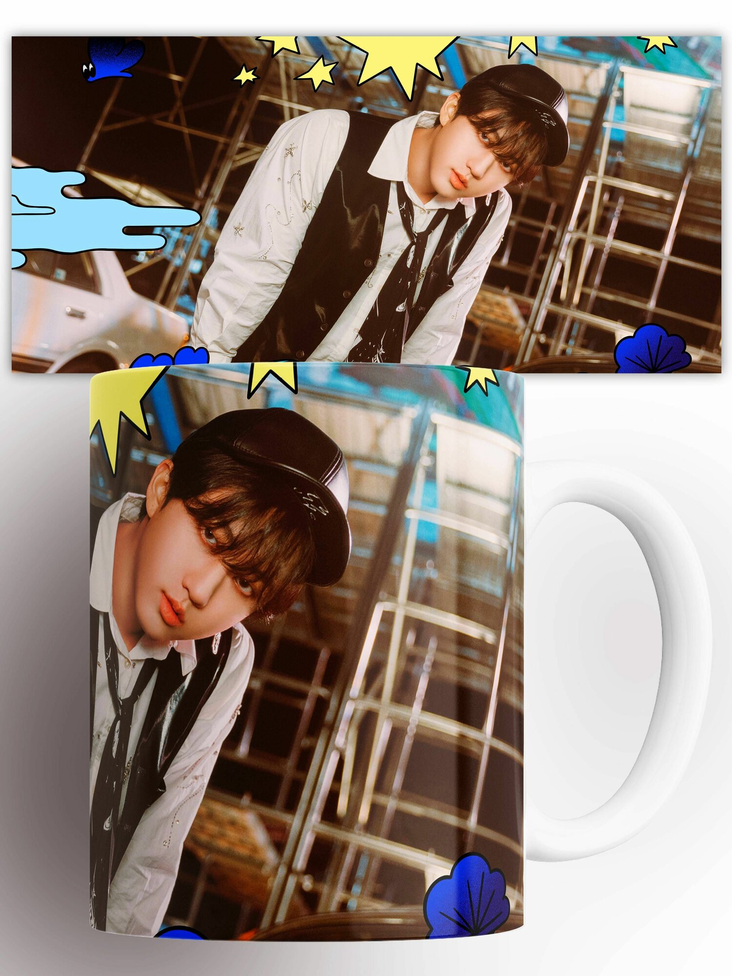 Кружка Стрей Кидс Stray Kids K POP Чанбин 330 мл