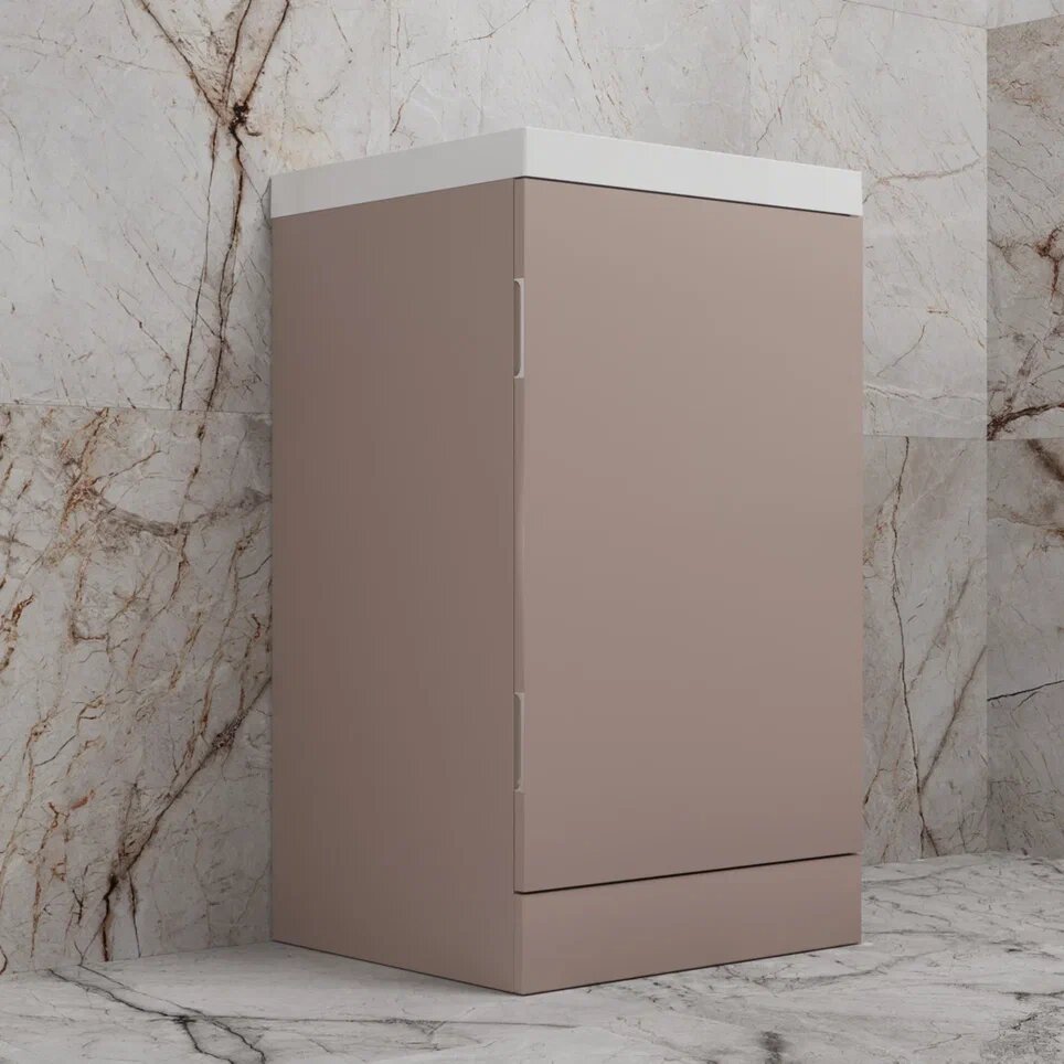 Тумба с раковиной "Style Line Моно", напольная, санд пудровый, 50x82x45 см