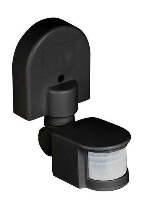 Датчик движения EKF 1200Вт 180 градусов до 12 м, IP44 MS-16Cb, черный, EKF PROxima