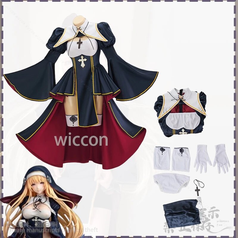 Косплей костюм Шарлотта сестры монахини WICCON XXL, suit
