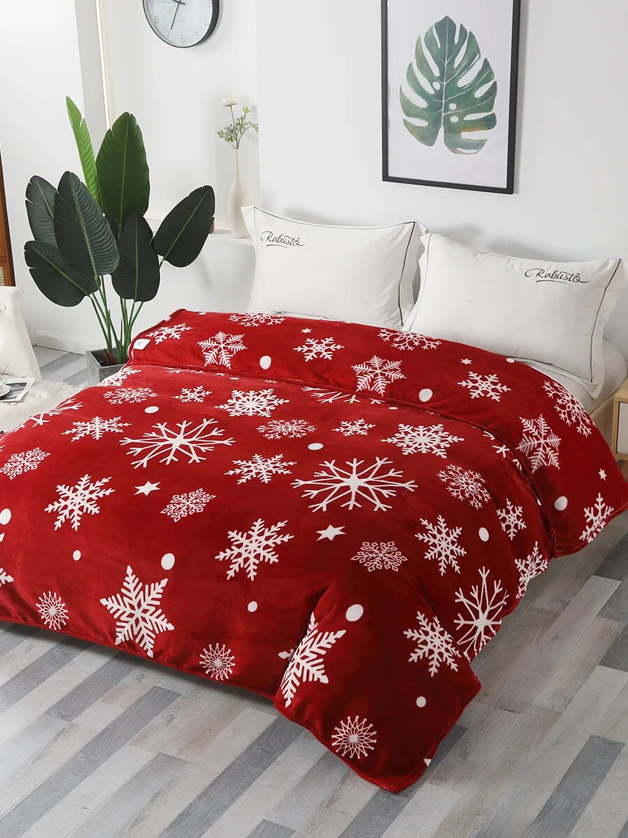 Плед 150х200 плюшевый новогодний Lindo