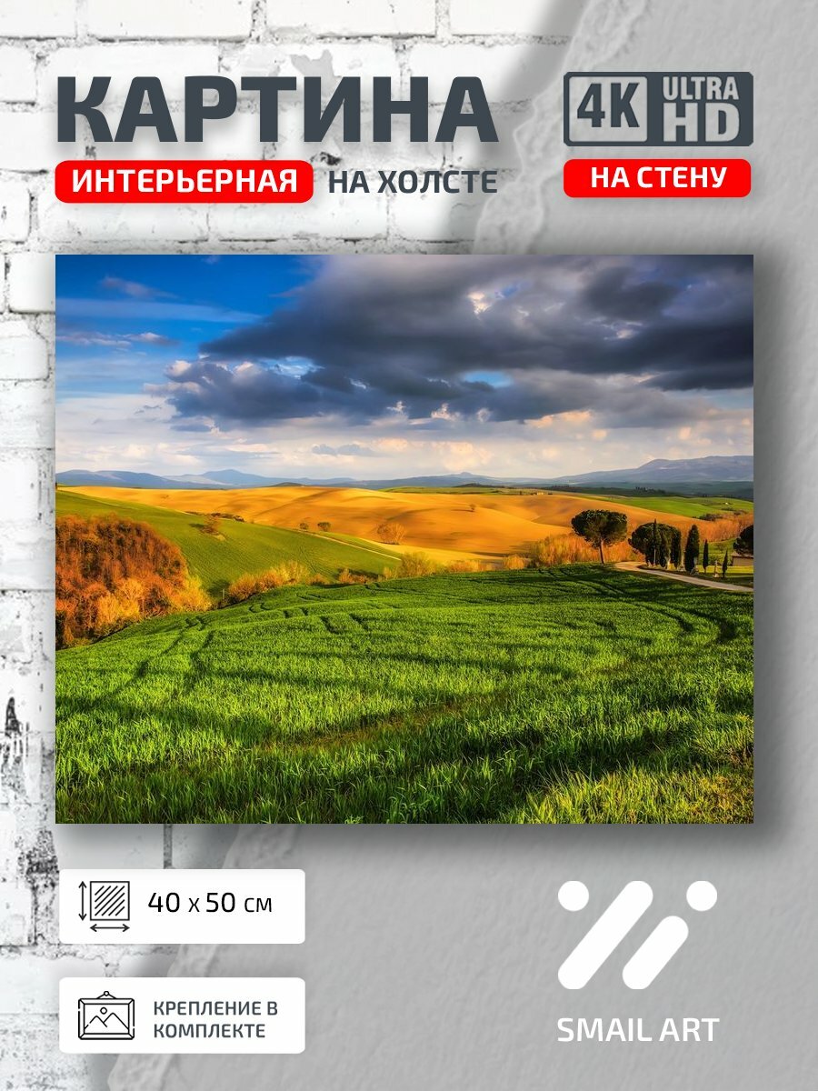 Картина на холсте интерьерная 40 на 50 на стену Небо Landscape для спальни пейзаж интерьер