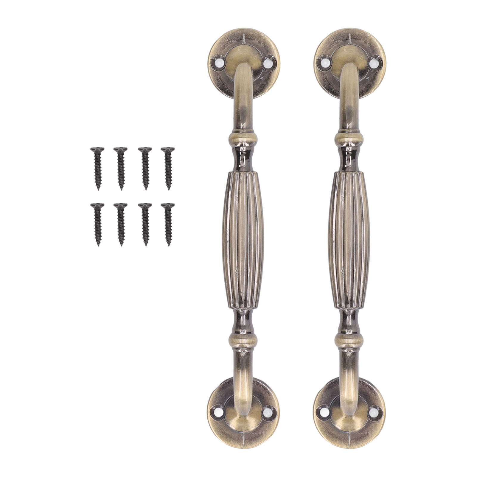 2 Sets Antique Bronze Door Handles Professional Exquisite Vintage for Entrance Cabinet Drawer