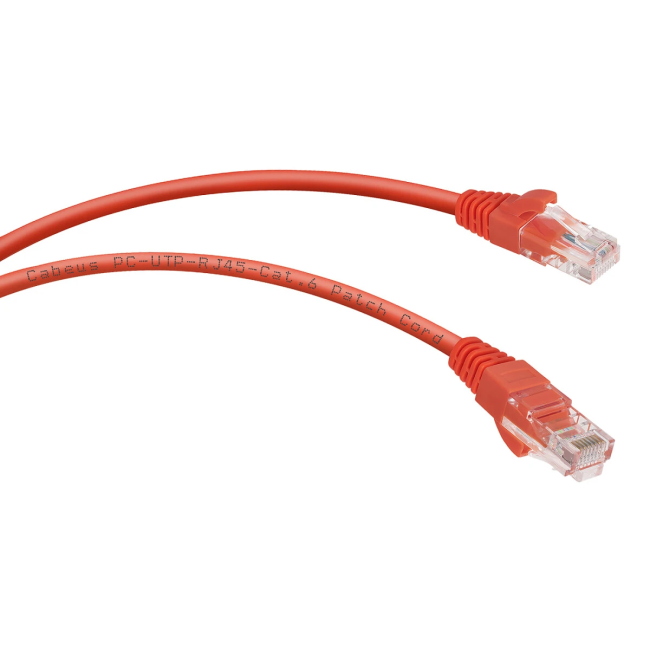 PC-UTP-RJ45-Cat.6-2m-RD Кабель патч-корд U/UTP 6 кат. 2м Cabeus неэкранированный, красный