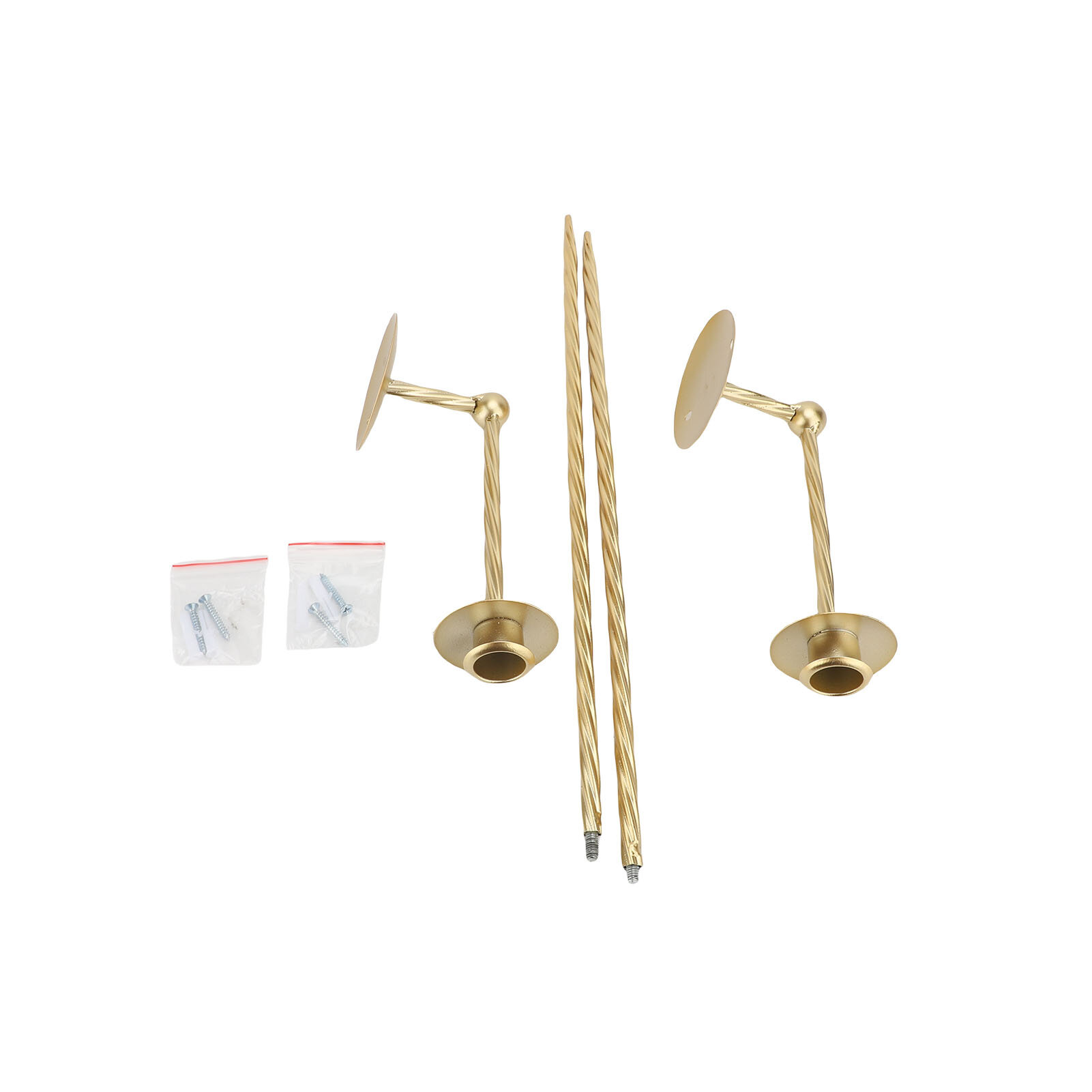 2шт настенный бра металлический современный витой настенный подсвечник для украшения золото