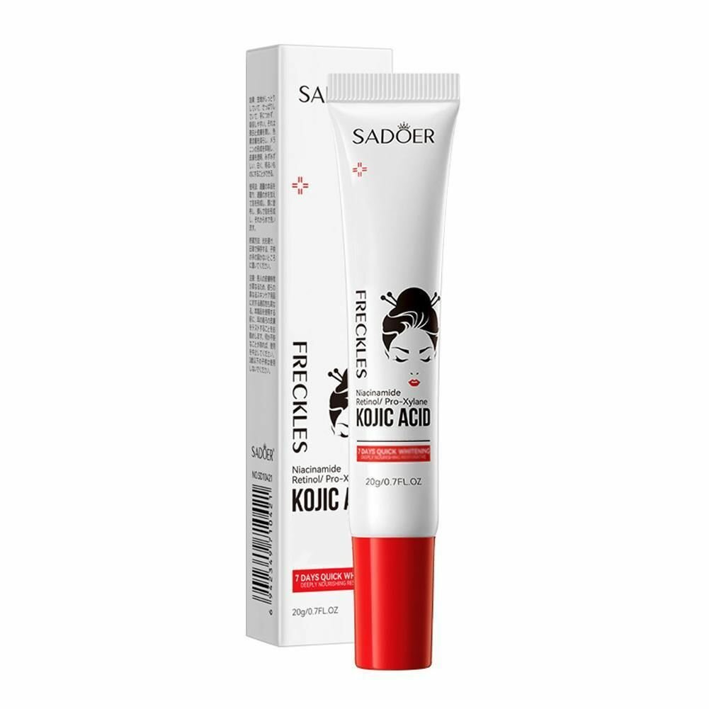 Крем для кожи вокруг глаз SADOER с отбеливающей и удаляющей пятна койевой кислотой