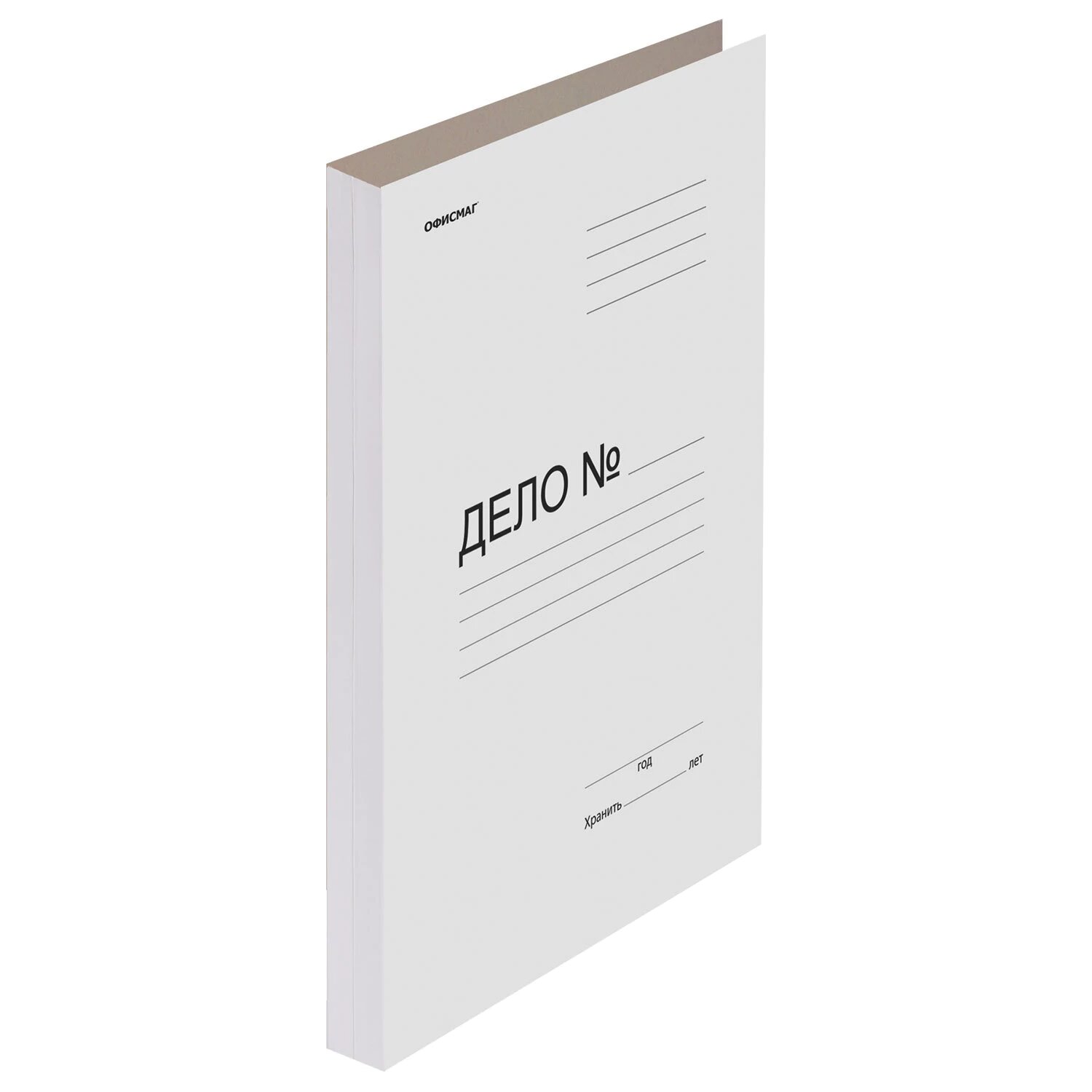 Папка без скоросшивателя "Дело", картон, плотность 280 г/м2, до 200 листов, офисмаг, 124572, 20шт.