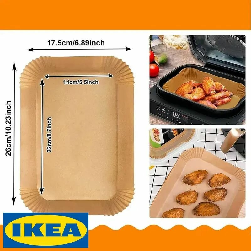 IKEA Бумага пищевая, 17.5м х 20 см, 4.5 мкм, 100 шт