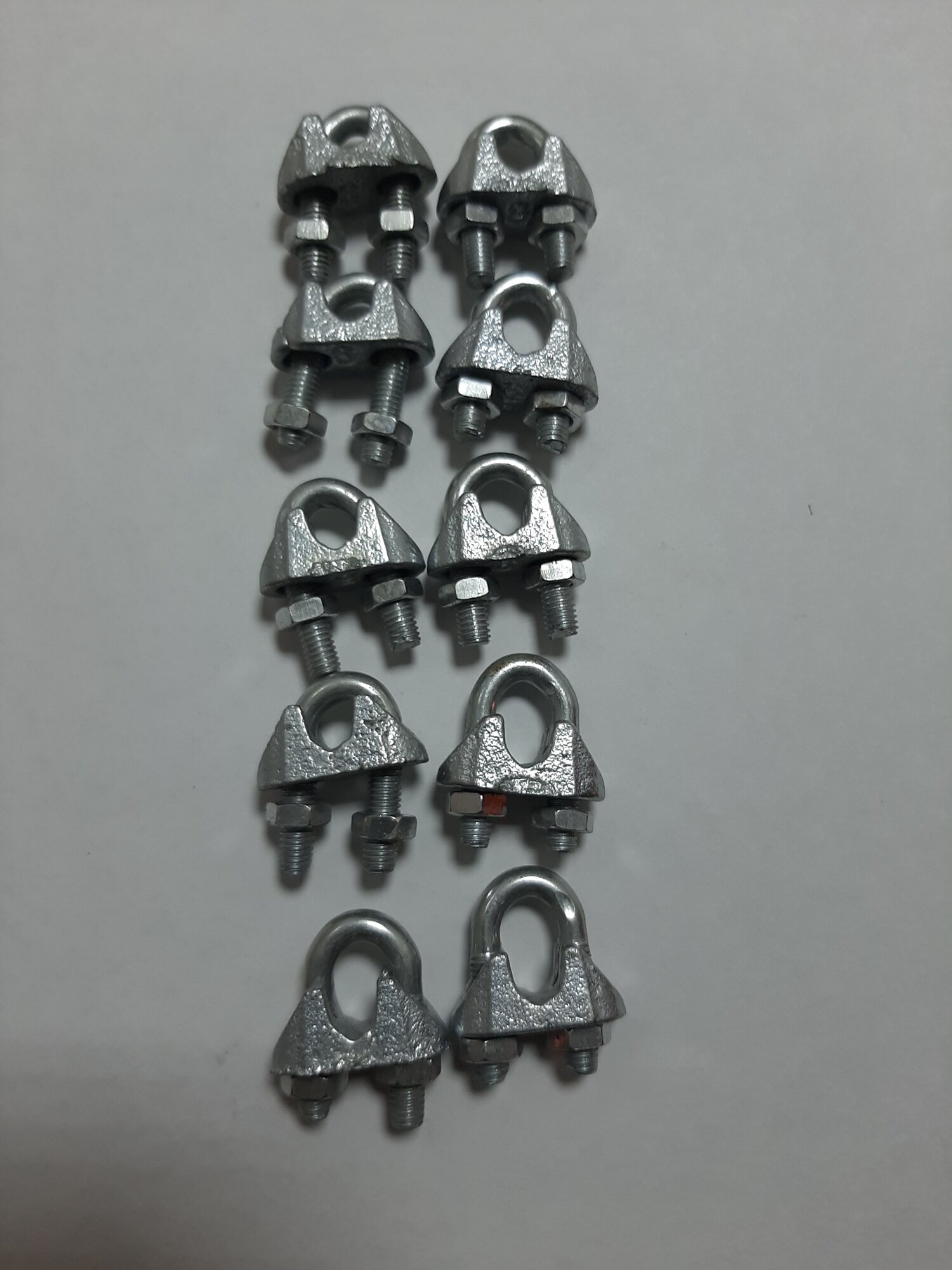 Зажим для троса оцинкованный 6мм, в комплекте 10 штук.