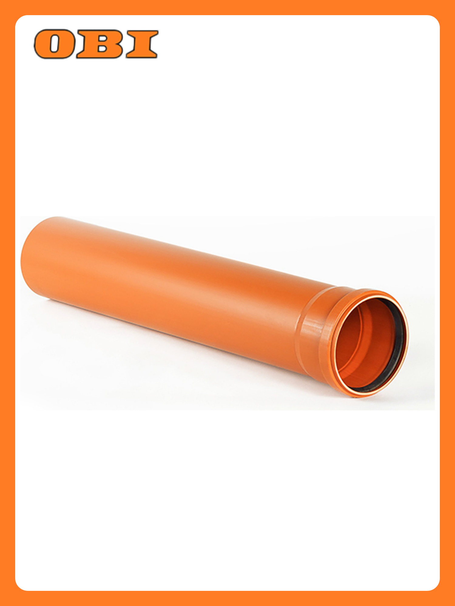 Труба хемкор, для наружной канализации, НПВХ, d160мм, 1000мм