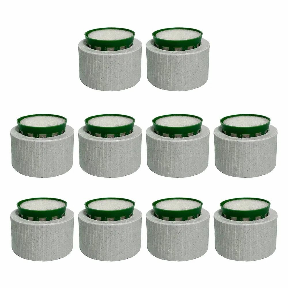 10 шт керамических колец для фиксации аквариумных растений с хлопковой подкладкой и корзиной