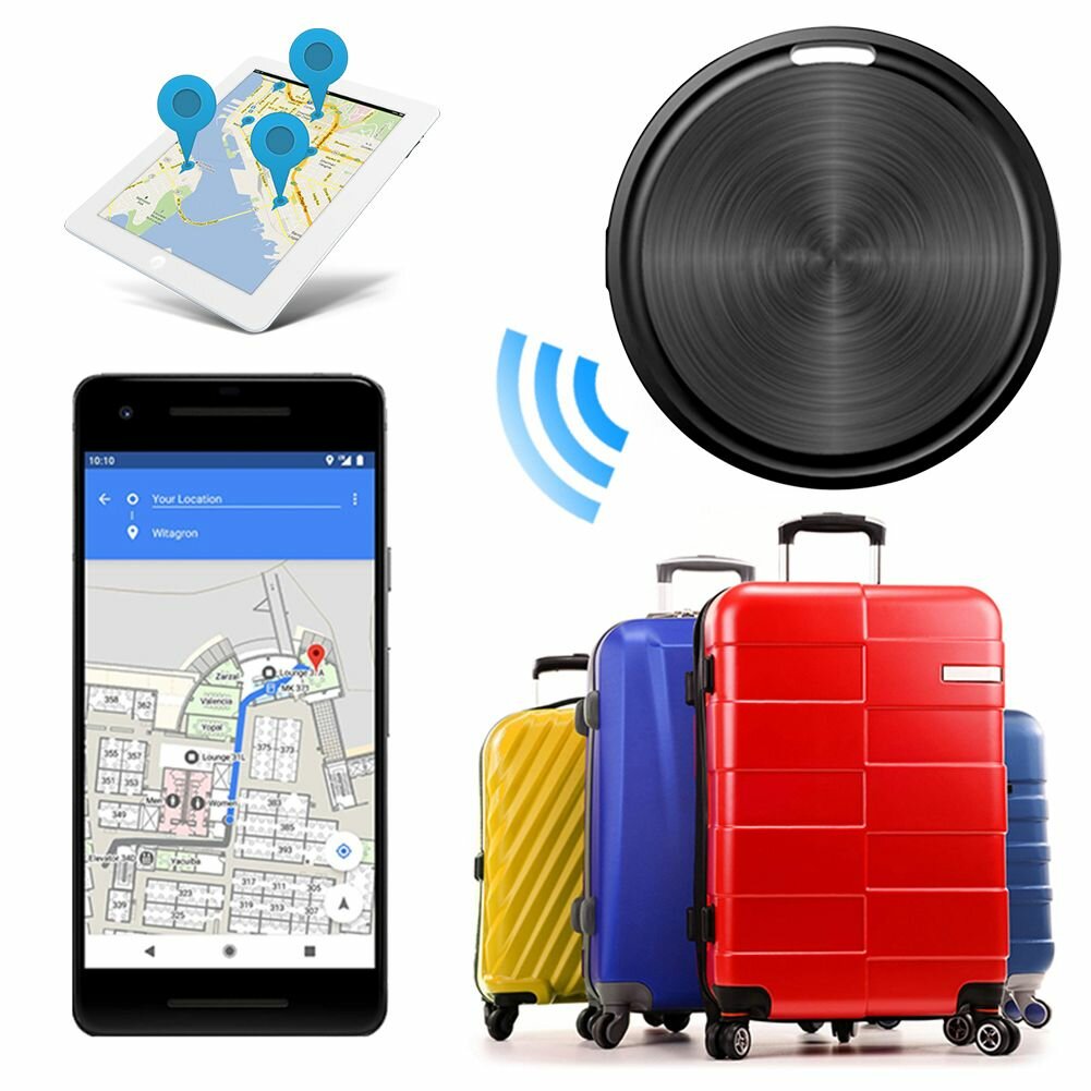 Андроид-трекер O-Tag для поиска вещей и питомцев, чёрный, Bluetooth, водозащищённый