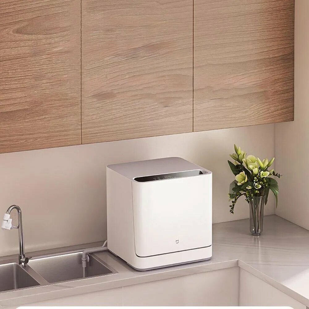 Посудомоечная машина Умная настольная Smart Desktop Dishwasher S2 5 Sets, белый