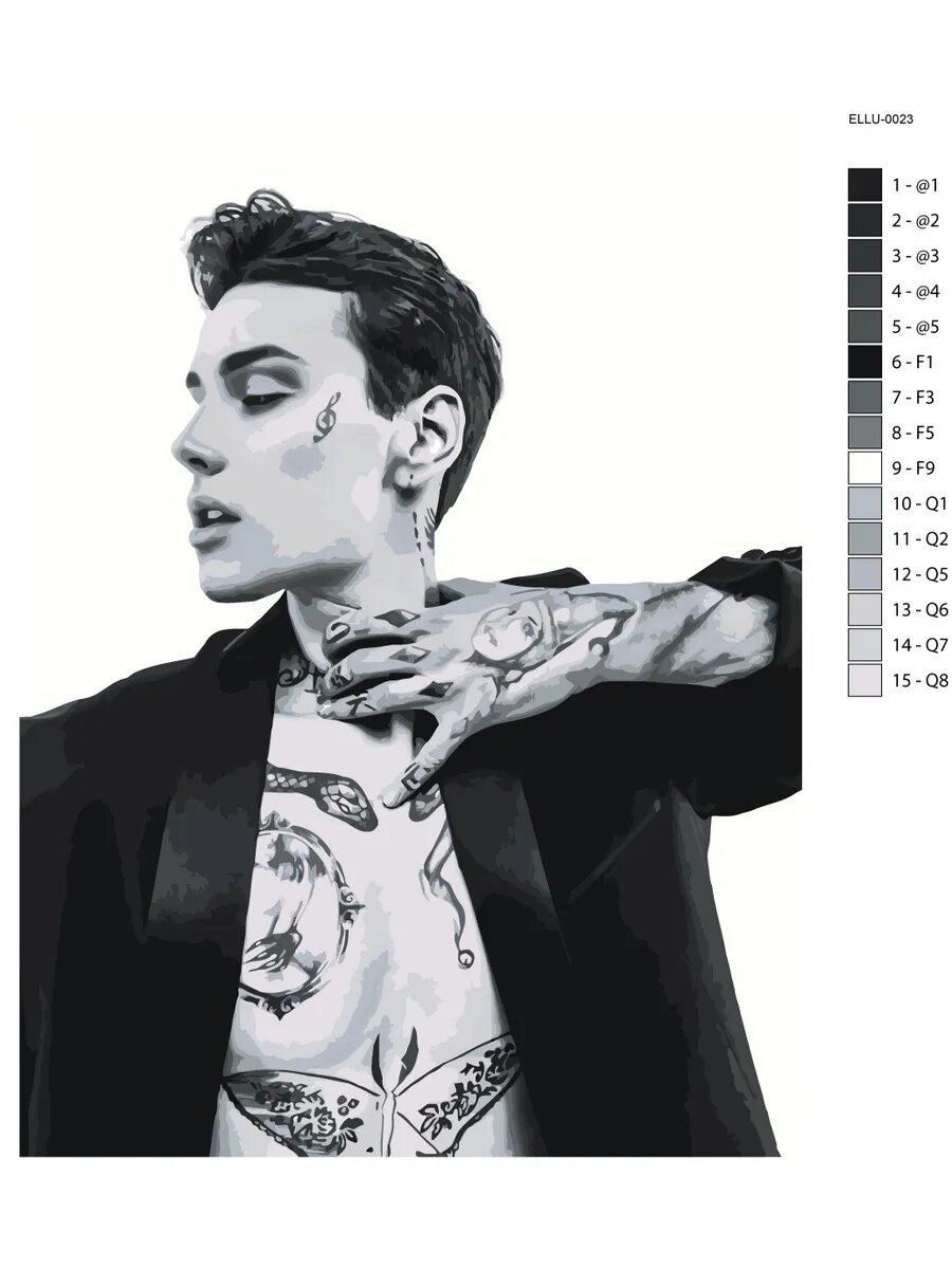 Картина по номерам, 30 x 40, ELLU-0023, Xolidayboy