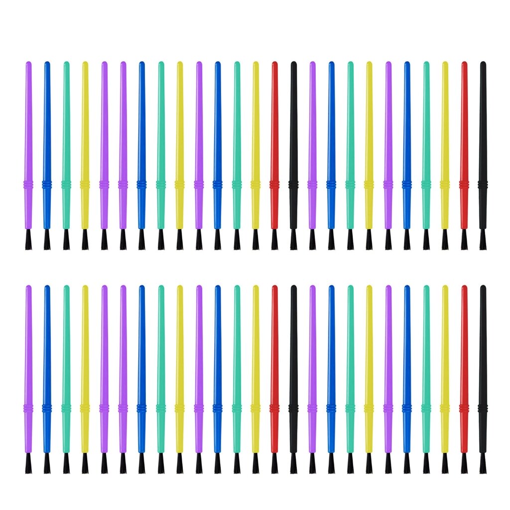 50 шт Кисти для художника Нейлоновые кисти для рисования волос Маленькие акварельные кисти