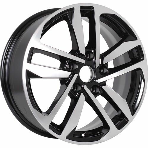 Колесный литой диск KHOMEN KHW1612 (ZV 16_ASX) R16x6.5 5x114.3 ET46 CB67.1 Black_FP