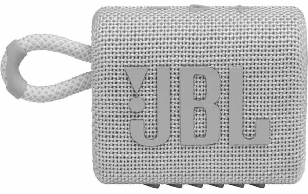 Портативная акустика JBL GO 3 White (JBLGO3WHT)