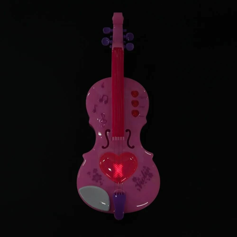 Обучающая игрушка Скрипка с музыкой, светом и магнитом, 315 мм