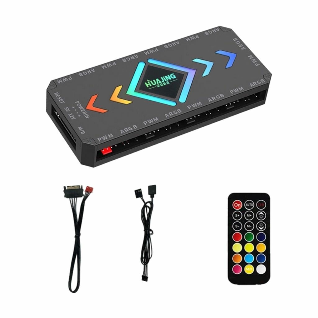 Компьютерный контроллер шасси ARGB 5V3 pin-черный