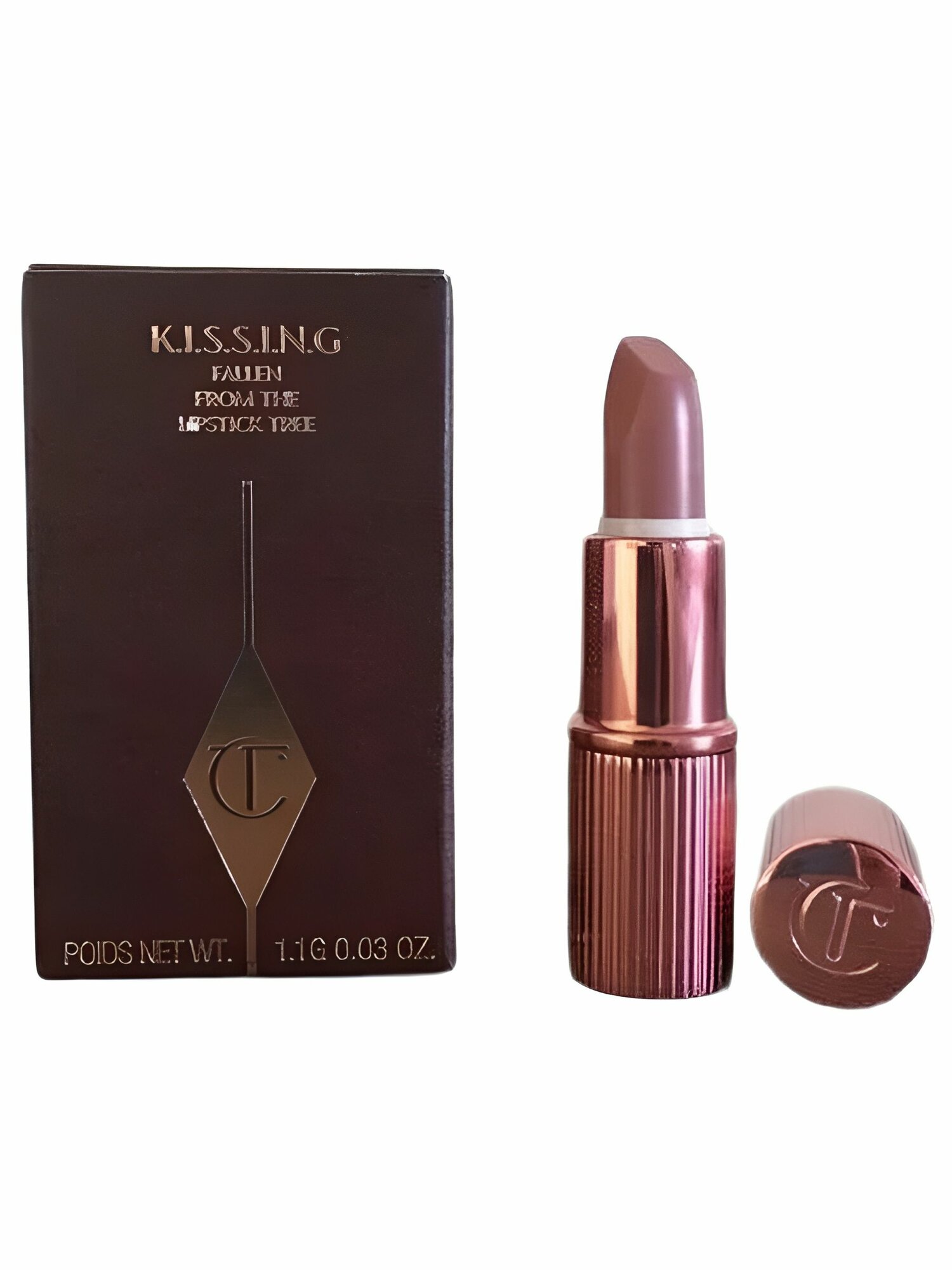Увлажняющая помада для губ (мини-формат) Charlotte Tilbury K.I.S.S.I.N.G - 90s PINK 1.1g