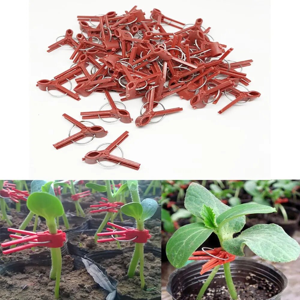 Клипсы для парника35 х 25мм, Пластик, 100 шт