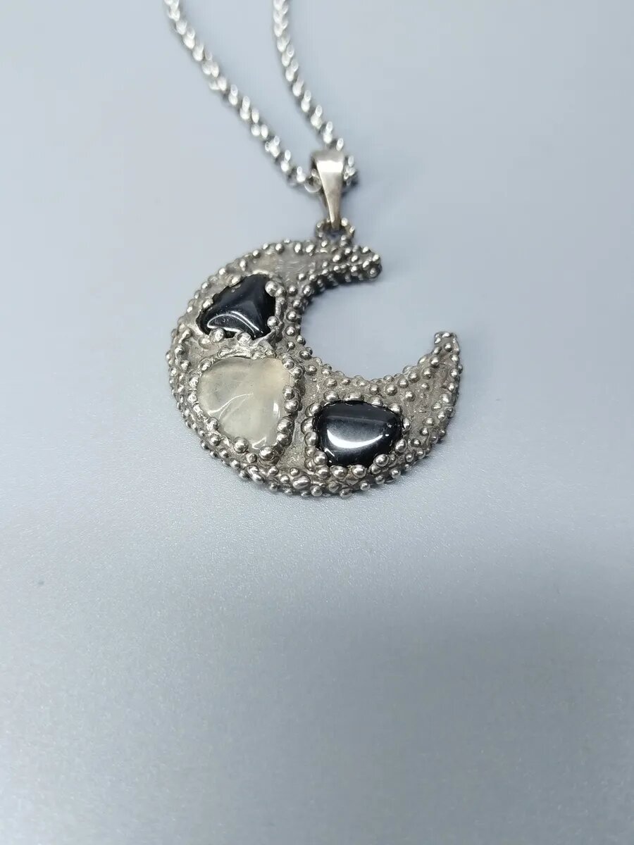 Подвеска, обсидиан