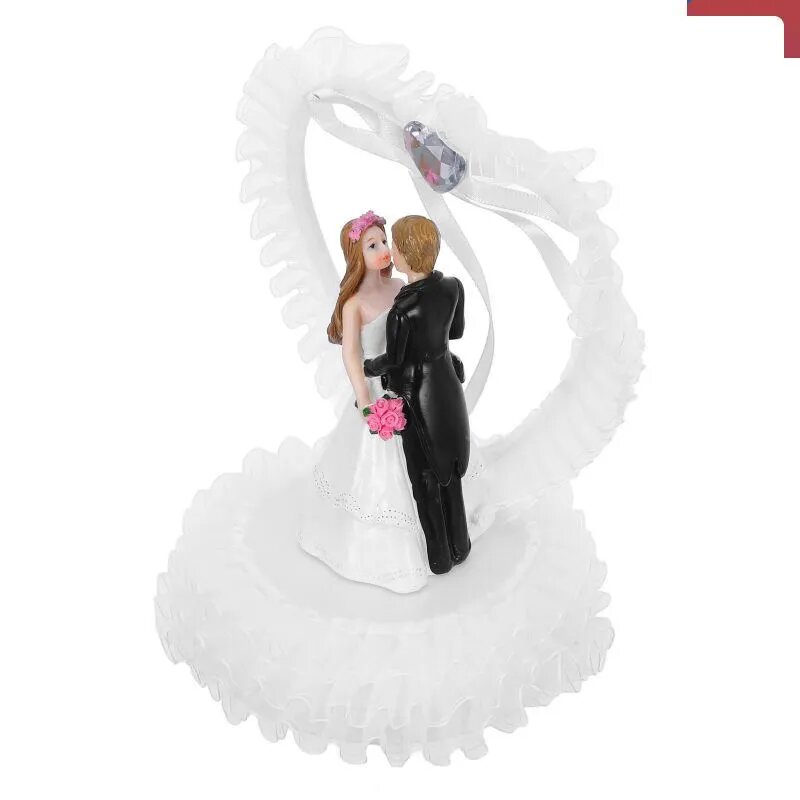 Свадебные украшения, искусственные растения, украшение для торта невесты, смоляная кукла 20.00X16.00X14.00CM