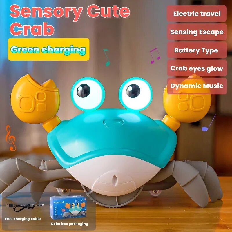 Интерактивный ползающий краб-игрушка Induction Crab B