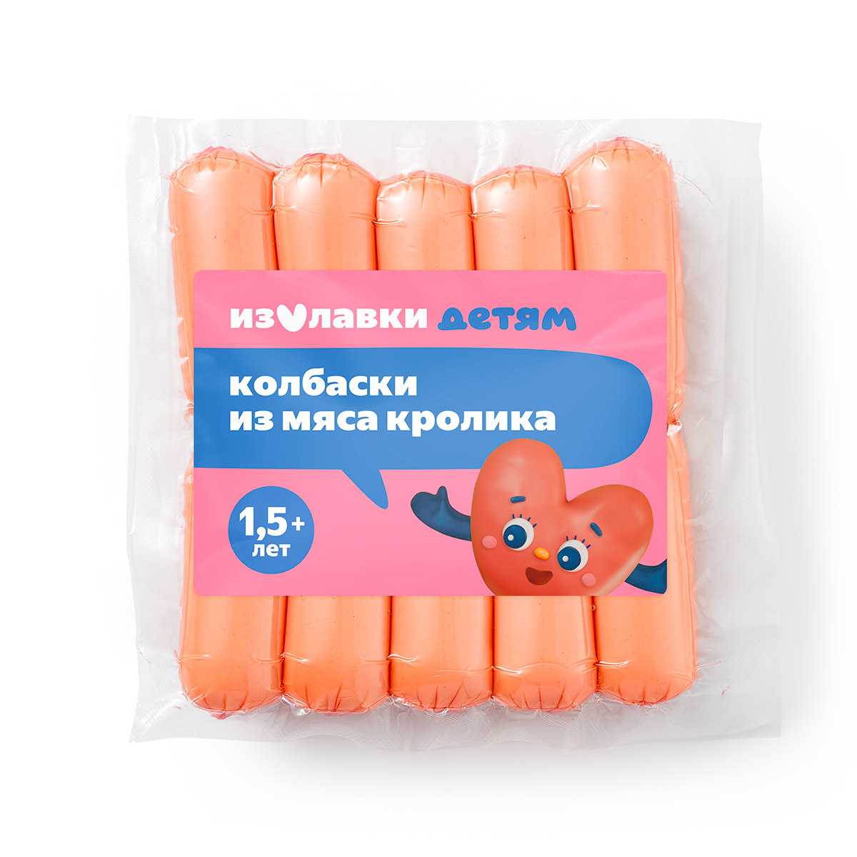 Колбаски детские "Из Лавки" с мясом кролика и индейки, без ГМО, 180 г