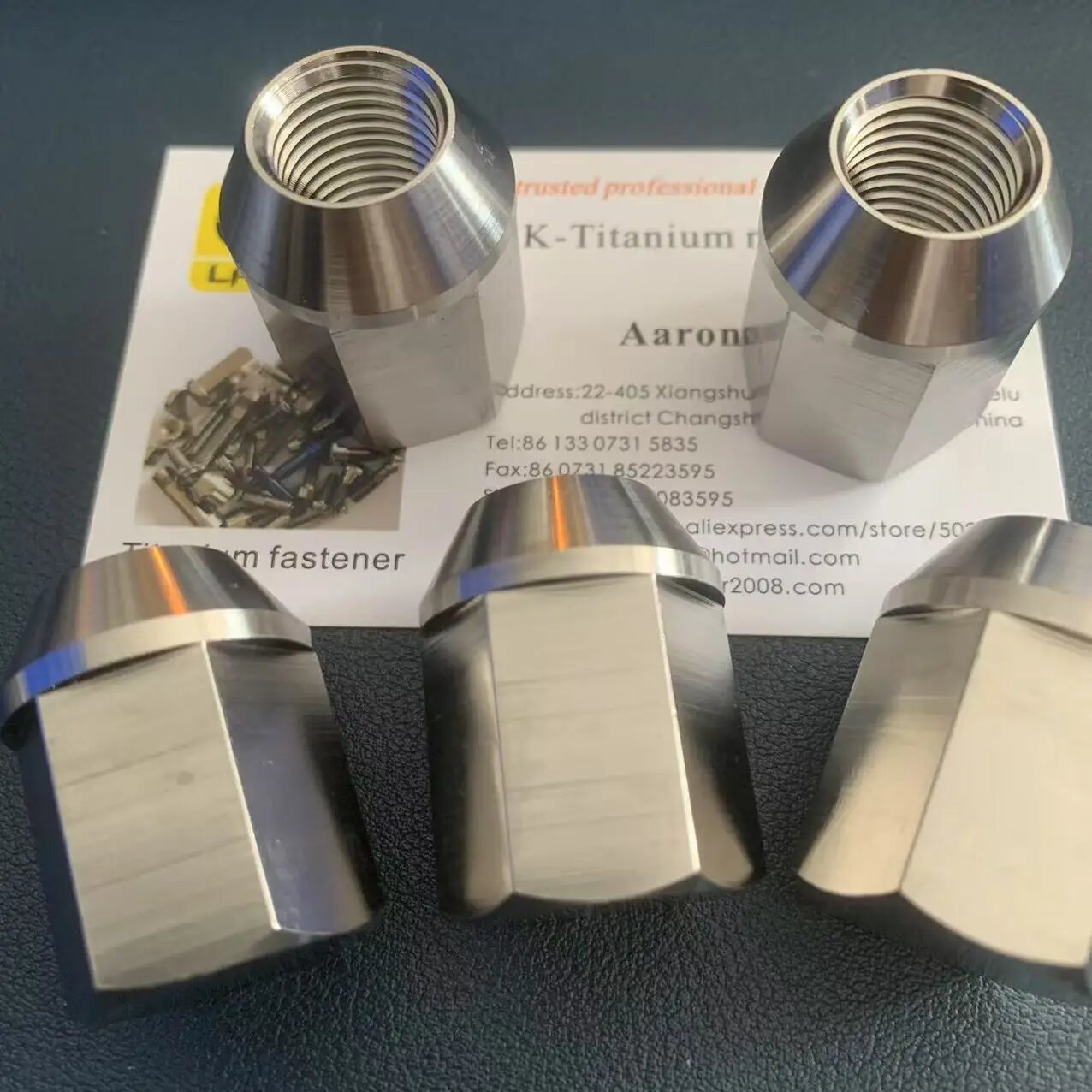 M14x1,5 Hex21 Диаметр 24, общая длина 31 Титановая гайка ступицы для автомобиля Gr5