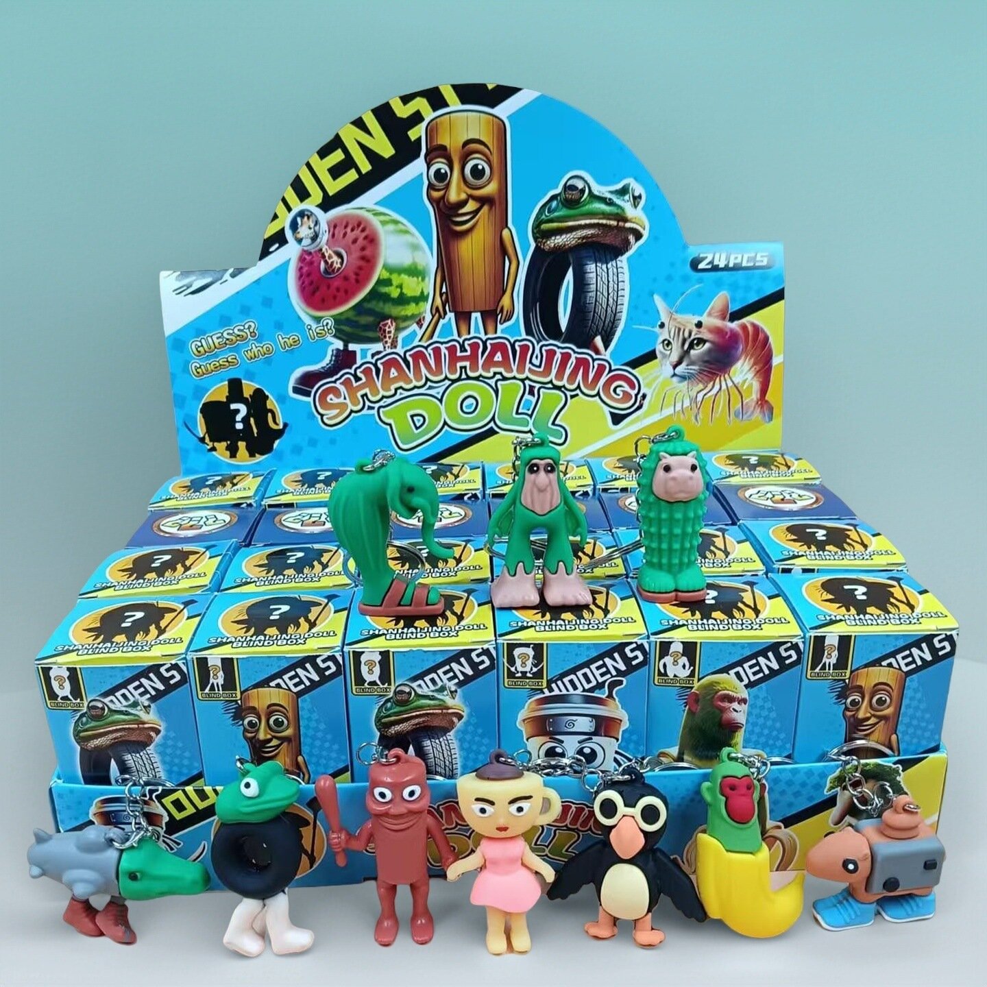 24 шт. фигурок My Little Pony в слепых коробках, ручная работа, яйца Zai Zai, угадай и открой, веселые радужные пони, милые детские фигурки из мультфильмов