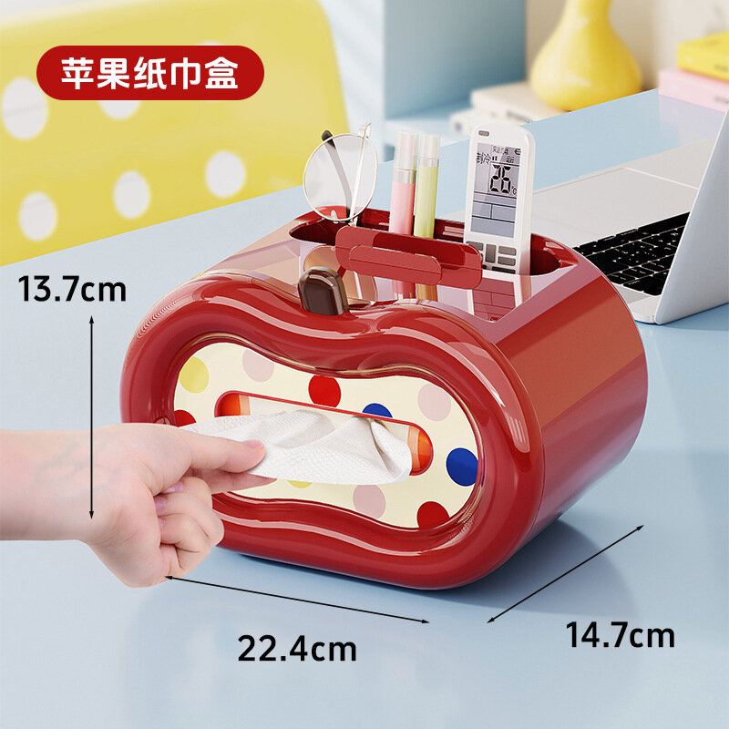 Домашняя коробка для салфеток, гостиная, креативная яблочная коробка, высококачественная многофункциональная коробка для хранения, новая милая коробка для салфеток высокого качества