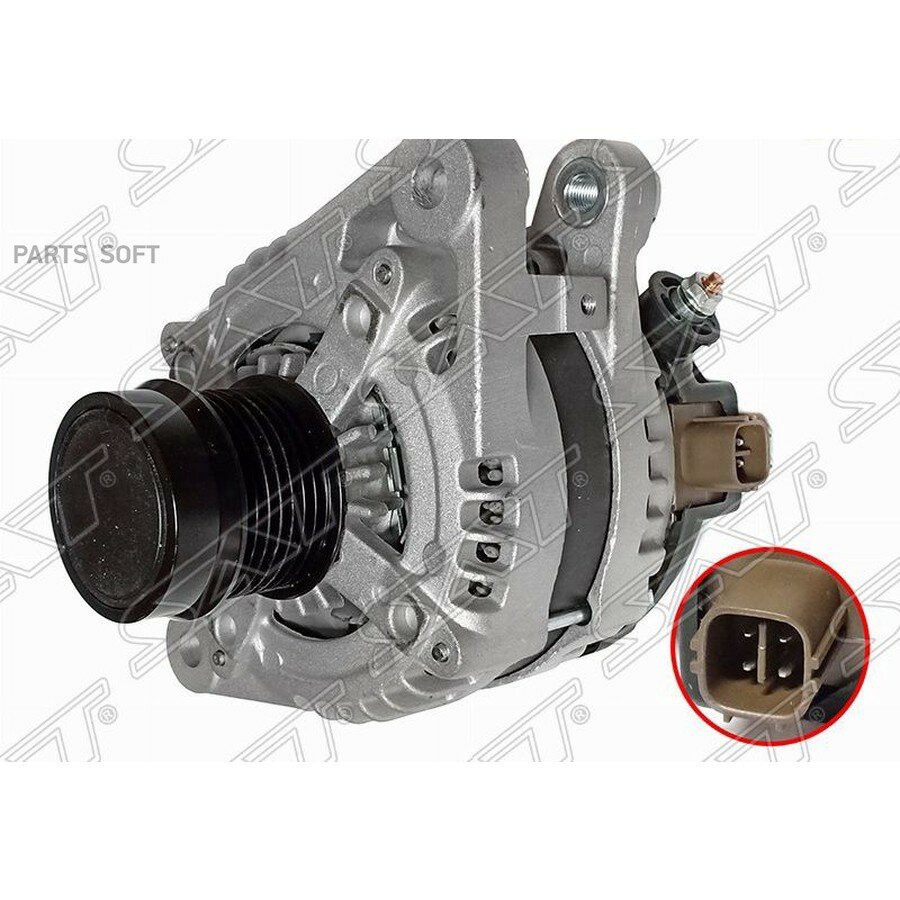 Генератор TOYOTA CAMRY 3.5 06-11/RAV4/HIGHLANDER 3.5 10-/LEXUS GS300 3.0/3.5 09- 12V 100A(восстановл от официального дистрибьютора, SAT, артикул ST2706031080