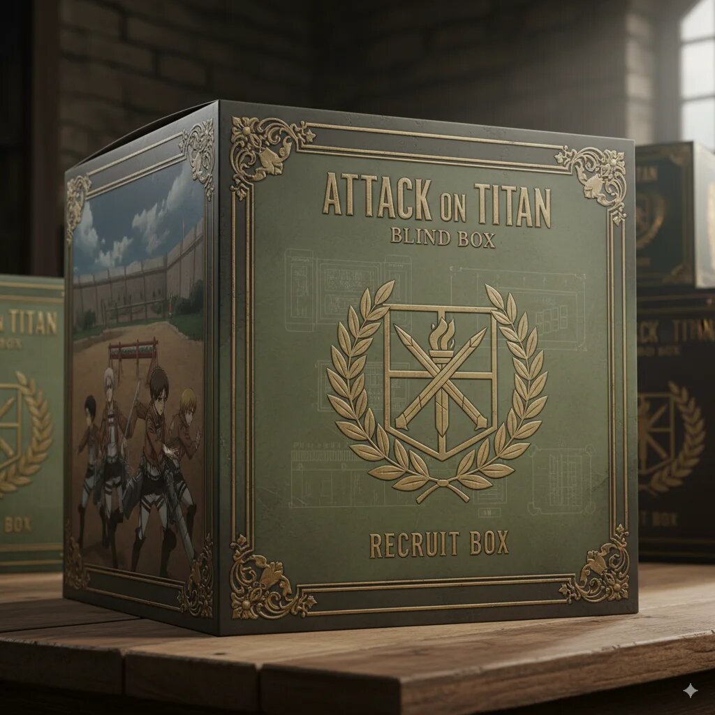 Attack on Titan Mystery Box Bandai Фигурки Eren Mikasa Levi